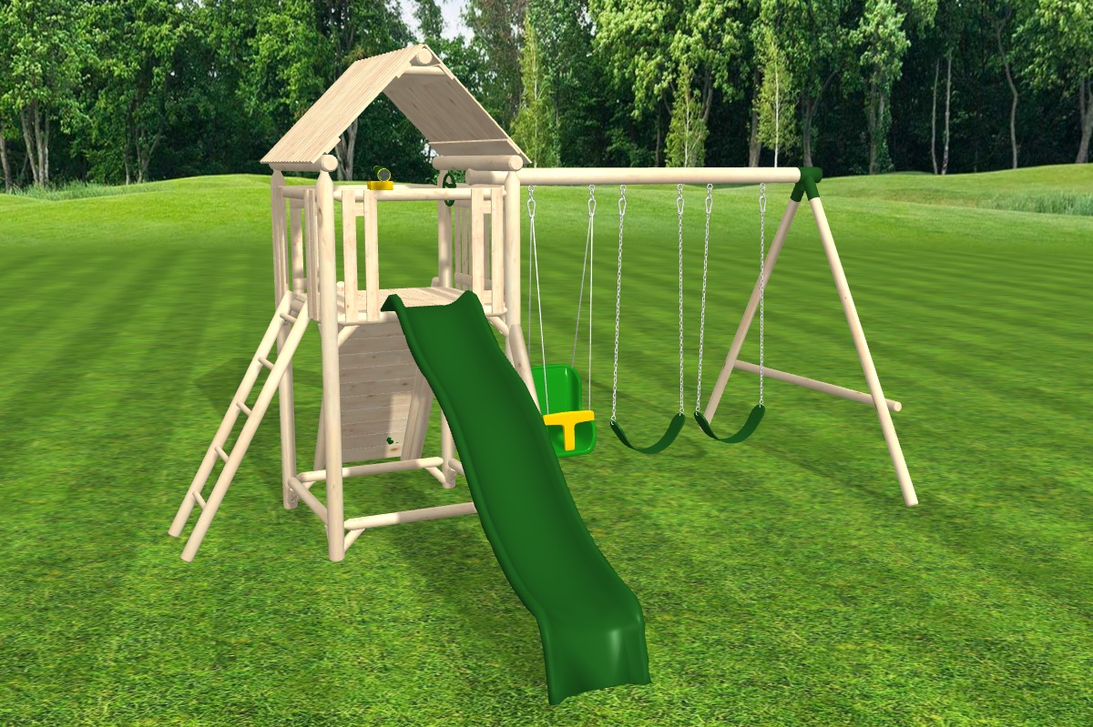 Rustic Wooden Swing Set, Jungle Gym, Play Set | CedarWorks Playsets
