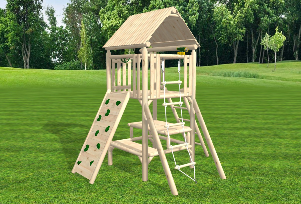Rustic Wooden Swing Set, Jungle Gym, Play Set | CedarWorks Playsets