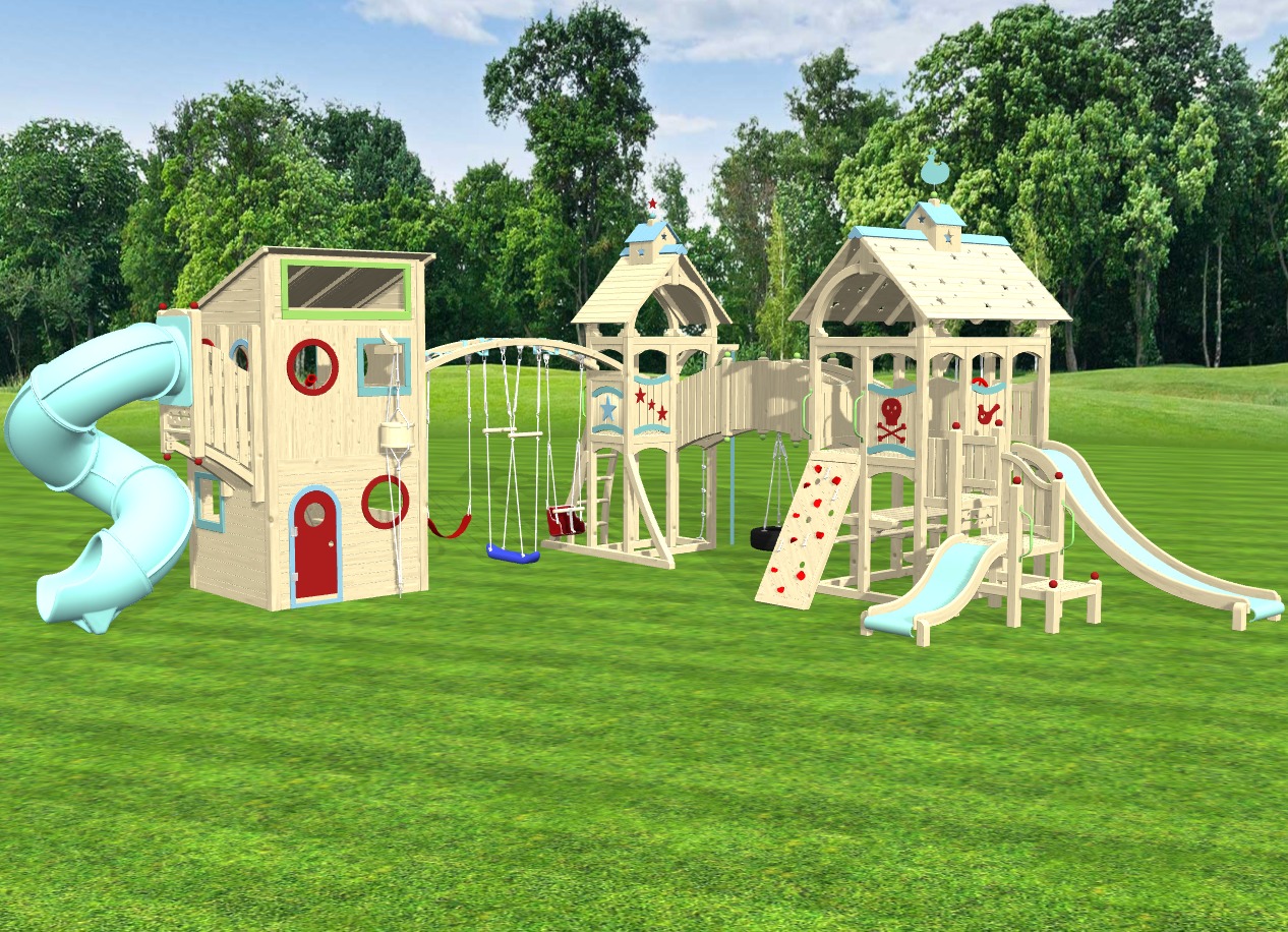 Introduction to Architectural Wood Swing Sets and Playsets | CedarWorks ...